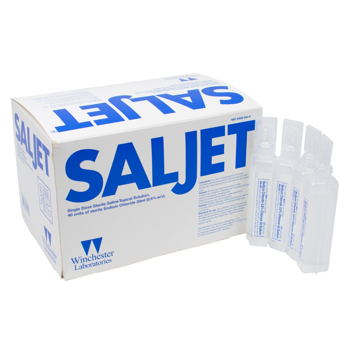 Saljet Small Volume Sterile Saline Application | Masune First Aid & Safety