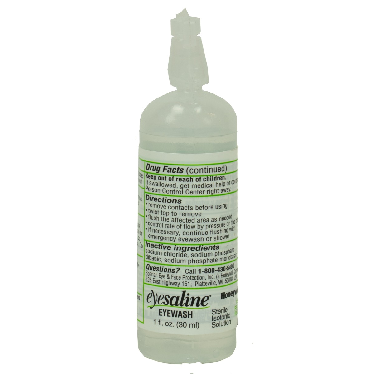 Eyesaline Eye Wash - 1oz. Bottle | Masune First Aid & Safety