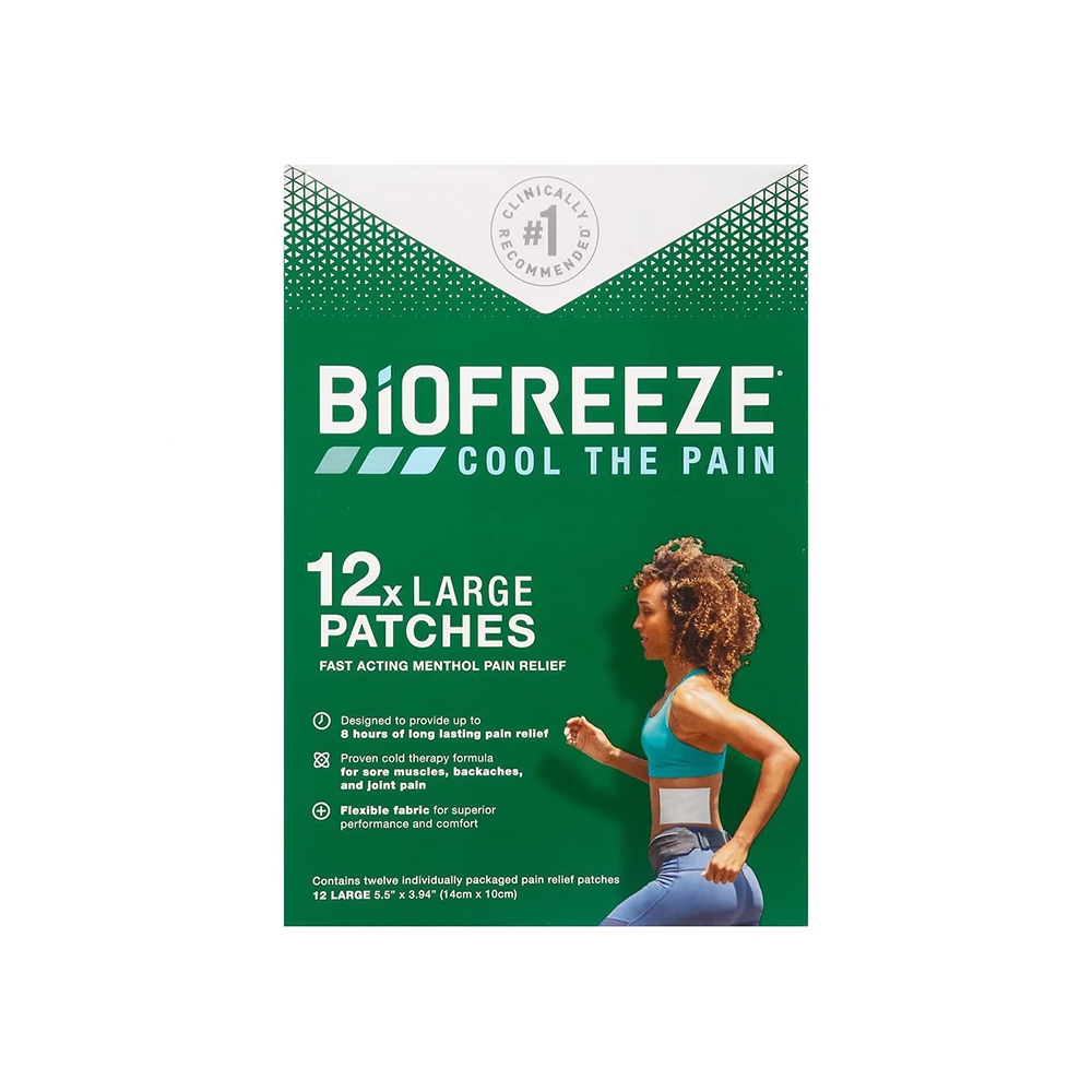 Biofreeze 12ct Large Patch | Masune First Aid & Safety